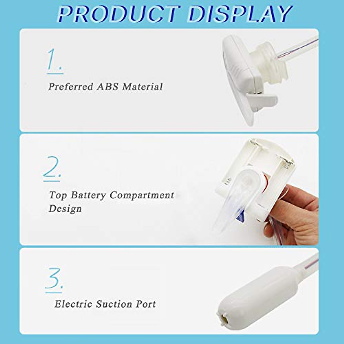 2 Pack Milk Dispenser for Fridge Gallon,Automatic Drink Dispenser,Drink Dispenser,Electric Tap,One-Handed Operation,Can Prevent Milk and Beer From Overflowing,Suitable for Outdoor and Home Kitchens