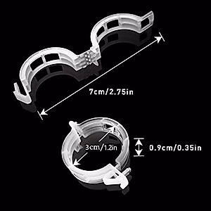 200 Pcs Tomato Clips, Plastic Trellis Clips Plant Support Clips, Plant Clips for Support, Grape Vine, Tomato Vine, Vegetables Plants, Garden Clips to Grow Upright Makes Plants Healthier