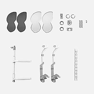 Blind Corner Cabinet Pull Out for More Than 860mm Cabinet Swing Left Pull Out Kitchen Cabinet Shelf Organizer with Soft Close And 2 Tiers Swing Tray, Left Open