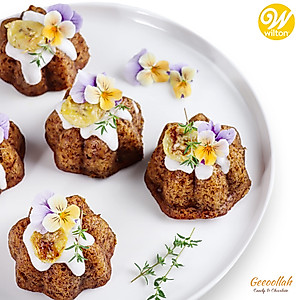 Wilton Mini Fluted Tube Pan – 24-Cavity Cake Pan – Easy To Use Cupcake Pan for Unique Baking Goods – Durable and Reliable Steel Pan with Non-Stick Coating – 16.5 x 10.5 inches