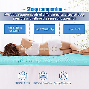 Askme Mattress Topper Full 3 Inch Zoned Cooling Gel Memory Foam with Bonus Breathable Cover,Air Flow Design｜US and Euro Certified, Full Size 3"