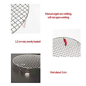 InBlossoms Versatile Round 304 Stainless Steel Cooling Rack Baking,Heat Resistant Rust Proof Sturdy Durable Dia 9.8"