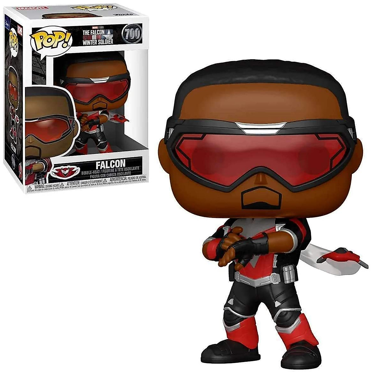 POP Marvel: Falcon and The Winter Soldier - Falcon with Redwing Funko Vinyl Figure (Bundled with Compatible Box Protector Case)