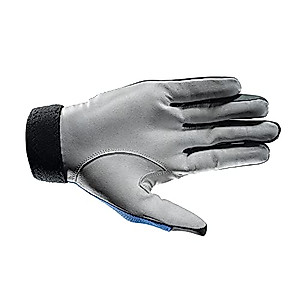 HEAD Leather Racquetball Glove - Sensation Lightweight Breathable Glove for Right & Left Hand - Royal/Black, Right - Medium