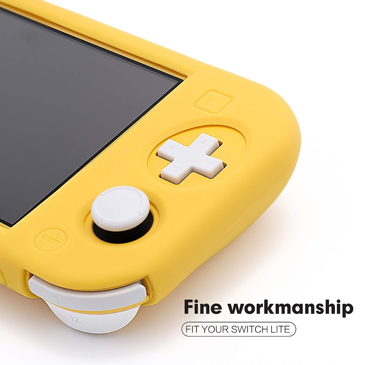 Silicone Grip Case for Nintendo Switch lite (Yellow)