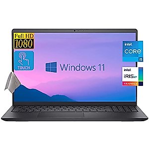 Dell Inspiron 3000 15.6 FHD Touchscreen Laptop, Intel Core i5-1135G7 (Quad-core, up to 4.2GHz, Beat i7-8750H) 16GB DDR4 RAM, 512GB PCle SSD, Intel Iris Xe Graphics, Windows 11 with JAWFOAL