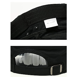 COOLSOME Military Hat Army Cap Basic Daily Wear Breathable Quick Dry Cadet Style (Black)