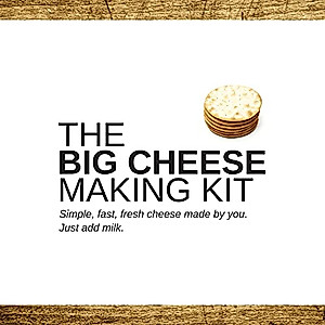 The Ultimate Cheese Making Kit | Make 10 Easy Vegetarian and Gluten-Free Cheeses For All Occasions | Fast, Fresh Homemade Cheese | Includes A Recipe Book and Ingredients, 32oz