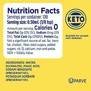 SPLENDA LIQUID Zero Calorie Sweetener drops, 1.68 Ounce Bottle (Pack of 3)