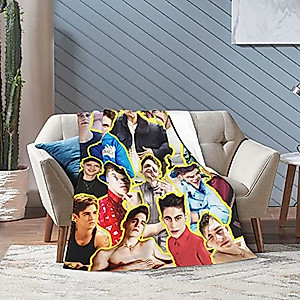 Blanket Fiennes Tiffin Soft and Comfortable Warm Fleece Blanket for Sofa, Office Bed car Camp Couch Cozy Plush Throw Blankets Beach Blankets