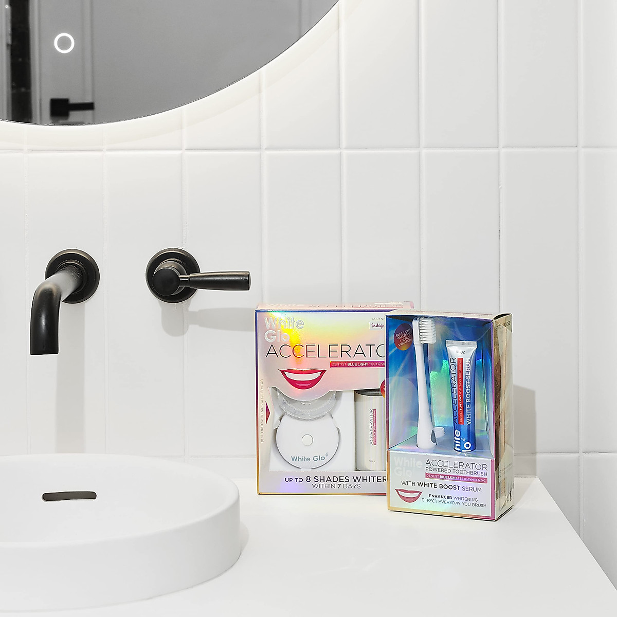 White Glo - Accelerator LED Micro-Sonic Toothbrush with White Boost Serum