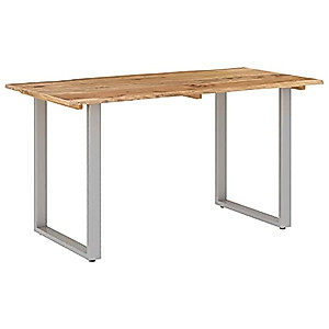 Multifunctional Dining Room Table,Modern Wood Dining Table,Dining Table,Suitable for Living Room,Lounge,Office,Meeting Room 55.1"x27.6"x29.9" Solid Acacia Wood