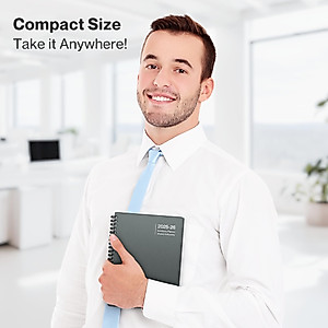 Dunwell 2023 Planner Weekly Monthly (6x8.25"), Small 2023 Planner Book, Agenda 8 x 6, Calendar Yearly Planner, Monthly Tabs, Bookmark, Notes, Inner Pocket, Stickers