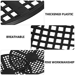 Hemoton 20 Pcs Flowerpot Spacer Flower Pot Mesh Screen Flower Pot Mesh Pad Plant Pot Mesh Pad Bonsai Pot Bottom Succulents Plants Breathable Bottom Grid Pads Hole Pad Plastic Round Bottom