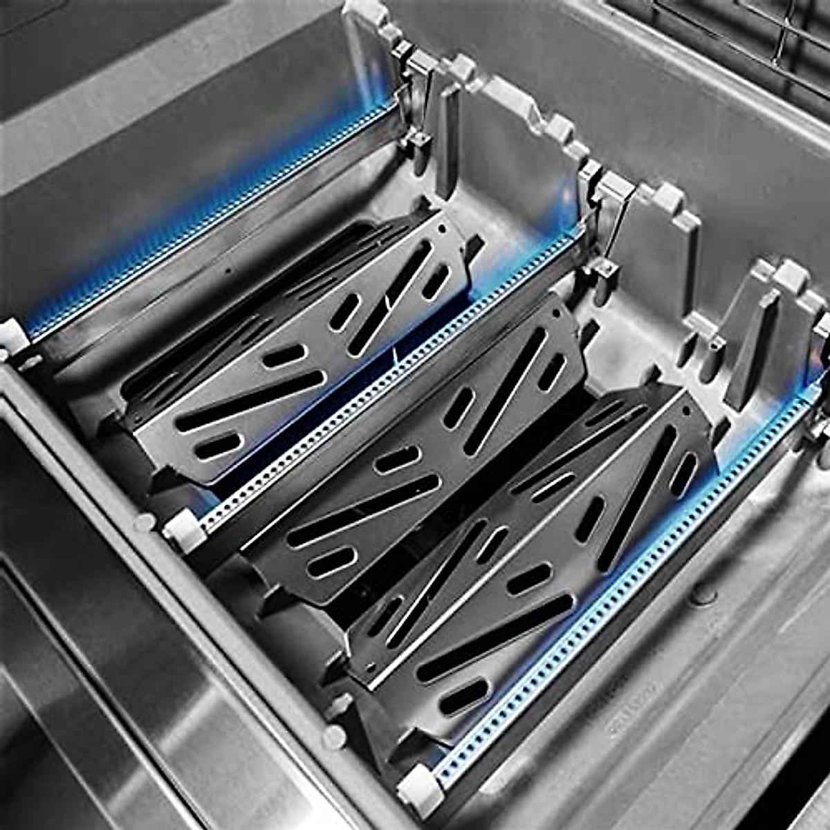 Hongso 18 7/8 Grill Grates Flavorizer Bars and Heat Deflectors Replacement for Weber Genesis II 310 and Genesis II LX 340 Series Gas Grills 2017 and Newer, Replace 66095 66802 66795 66032 90235 66040