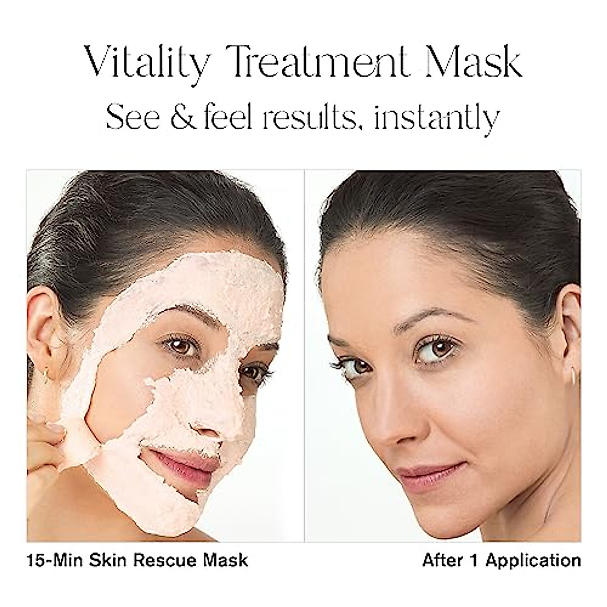 Erno Laszlo Vitality Treatment Mask, Pink Face Mask Peel, Hydrate and Illuminate, Mineral Powder Blend with Serum Lotion, 4 Pack of Masks (1.25 Fl Oz Each)