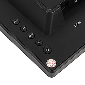 Qiilu 11.6 Inch LCD Monitor with VGA HD Multimedia Interface Portable 1080P HD Color Screen with Speaker Remote Control 100‑240V Interface: VGA, HD Multimedia Interface, Video,