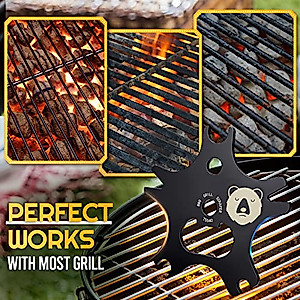 HELEMAN BBQ Grill Scraper Gifts for Men - Stocking Stuffers for Men Women Grill Accessories Cleaner Scraper Cool Gadget for Husband Dad Mom Cleaning Tool Kitchen Gadgets Grilling Tools