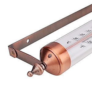 MUMTOP Outdoor Thermometer, Steel Outside Window Thermometer Adjustable Angle, 10 Inch, Easy to Read