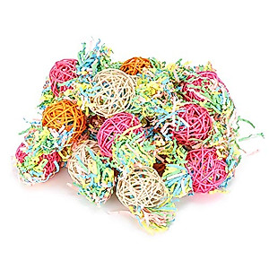 20Pcs Bird Parrot Toys Bird Chewing Foraging Shredder Toy Bird Cage Hanging Swing Toy for Small Bird, Parakeets, Cockatiels, Conures, Budgie