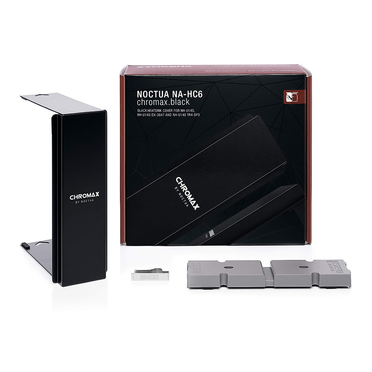 Noctua NA-HC6 chromax.Black, Heatsink Cover for NH-U14S, NH-U14S TR4-SP3 & NH-U14S DX-3647 (Black)