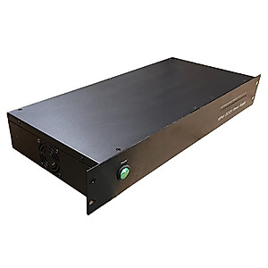 HDView CCTV Distributed Power Supply Box for Security Camera, PTC Resetable Fuse [no Fuse Burn], Rack Mount (18 Ports 20Amp, 12V DC Power)