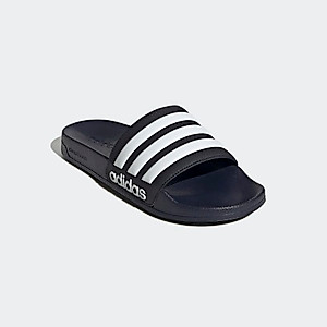 adidas Unisex Adilette Shower Slides Sandal, Legend Ink/White/Legend Ink, 10 US Men