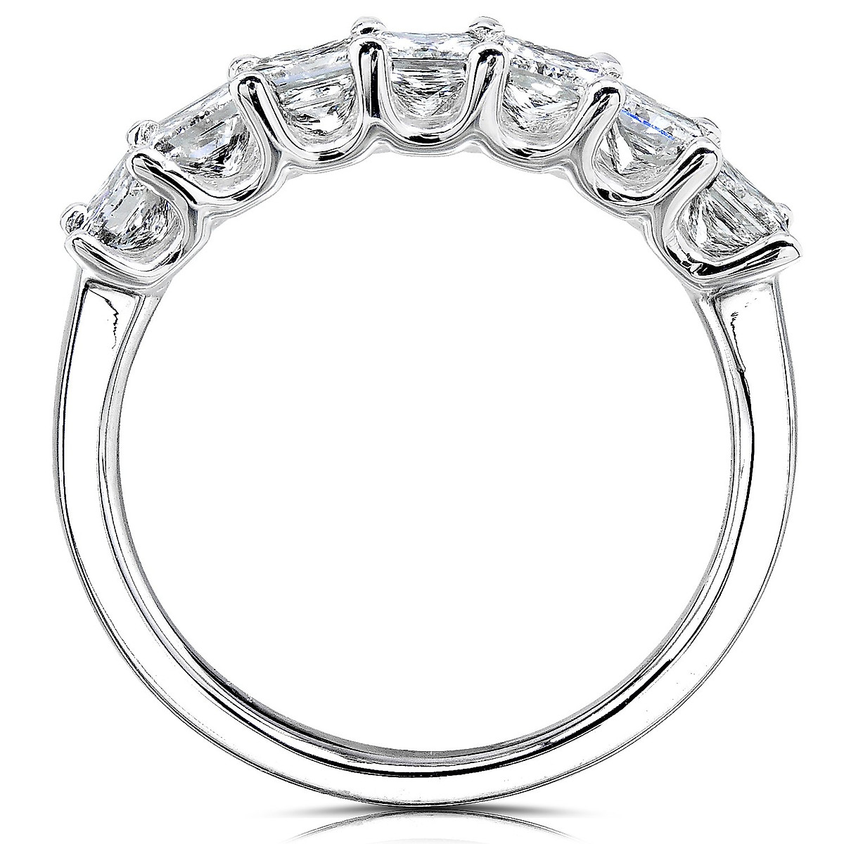 Kobelli Diamond Wedding Band 1 carat (ctw) in 14K Gold, Size 7, White Gold