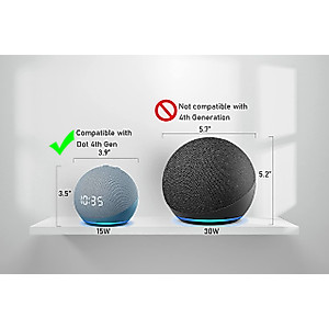 LEFXMOPHY H23K37 Show Power Cord Dot Charger Replacement for Show 5 (1st Gen 2019), Dot 4th / 3rd Generation - White AC Supply Adapter Accessories with 5ft Cable