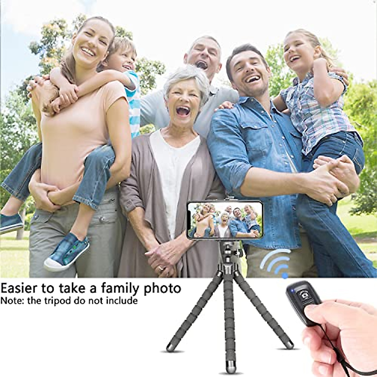 Cellphone Clicker, Camera Remote Control(2 Pack) for Photos & Videos, Wireless Camera Remote Shutter Compatible with iPhone/Android Phone/iPad/Tablets with Adjustable Wrist Strap