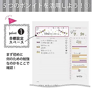 Kokuyo Campus Study Planner Notebook, Daily Ruled, A5, Mint Green, for 63 Days, Japan Import (NO-Y82MD-G)