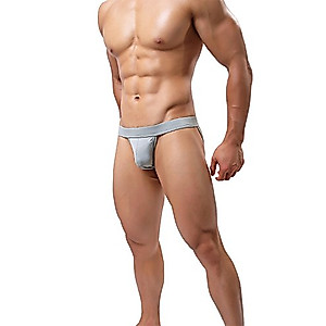 Tyhengta Men's Athletic Supporter Jockstrap Performance Underwear Briefs 1 Pack Large