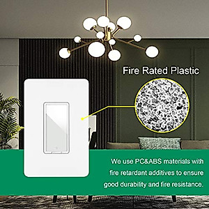 3 Way Smart Switch by Martin Jerry, Voice Control via Alexa, Smart Light Switch Works with Google Home, 2.4G WiFi, No Hub, Works with Traditional 3-Way 4-Way Light Switch