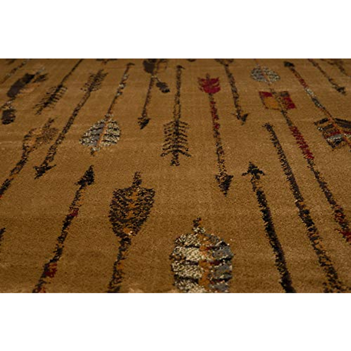 United Weavers of America Affinity Quilted Arrow Rug - 7ft. 10in. x 10ft. 6in. Natural Southwestern Area Rug with Jute Backing