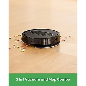 Vactidy Nimble T7 Robot Vacuum and Mop Combo, WiFi/App/Alexa/Siri Control, Robotic Vacuum Cleaner with Schedule, 2 in 1 Watertank & Dustbin, Self-Charging, Slim, Ideal for Hard Floor, Pet Hair, Carpet