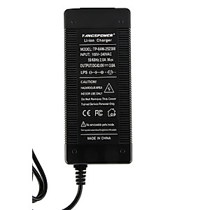 42V Charger for 36V Lithium Battery Output 2A Input 100-240 VAC 36V 10S Battery Pack (XLR 3-Pin)
