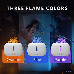 Wokuya Cute Desktop Humidifier, Cool Mist Humidifiers for Bedroom,Multi Color Lights, Ultra Quiet Operation, Auto Shut-Off, Desk Mini Air Humidifiers for Home Office(Cat, Purple)