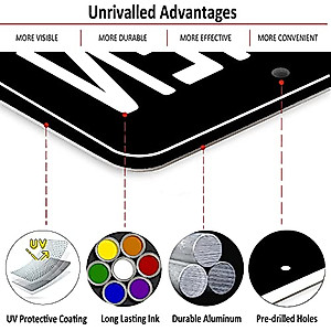 Leave Packages Here Sign Metal, (2 Pack) Package Delivery Sign Instructions, 10" x 3.5" Leave Packages Sign for Front Door, Aluminum Outside Signs, Rust free, Fade Resistant,Weatherproof