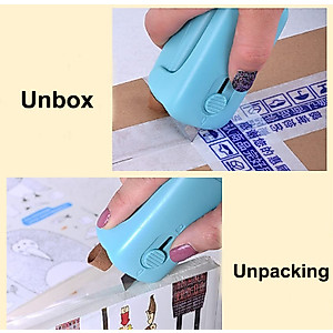 ULYSIA Mini Bag Sealer, Handheld Heat Vacuum Sealer and Cutter, Portable Chip Bag Resealer Machine for Plastic Bags Food Storage Snacks Freshness (Batteries Not Included)