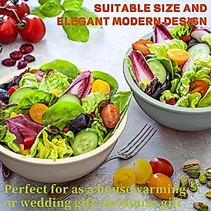 Umite Chef Nesting Mixing Bowls Set with Airtight Lids, 18 Piece Plastic, Includes Measuring Cups, Mixing Bowl Set Great for Mixing, Baking, Serving, Dishwasher (Khaki)