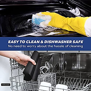 TOOLSSIDE 100% Non-Stick Toaster Oven Liner 2 PACK - 11" X 9" Oven Liners For Bottom Of Oven, Great Oven Mat Teflon Liner For Toaster Ovens, Dishwasher Safe, Best Oven Mat For Bottom Of Oven