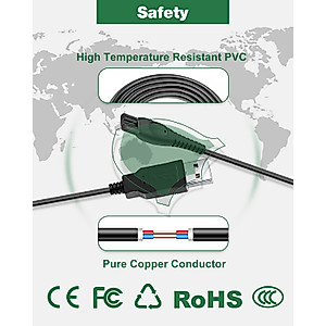 JOVNO 15V USB Charging Cable for HQ8505 2300 7000 5000 3000 Series 3500 mg5750 mg7750 S1560 Electric Shaver Razor Multigroom Beard Trimmer, 15V 0.36A Power Supply Adapter Charging Cord