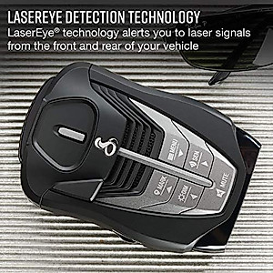 Cobra RAD 480i Laser Radar Detector – Long Range Detection, Bluetooth, iRadar App, LaserEye Front and Rear Detection, Next Gen IVT Filtering, Black