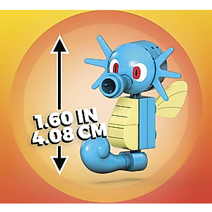 Mega Construx Pokemon Horsea Construction Set with Character Figures, Building Toys for Kids (19 Pieces)