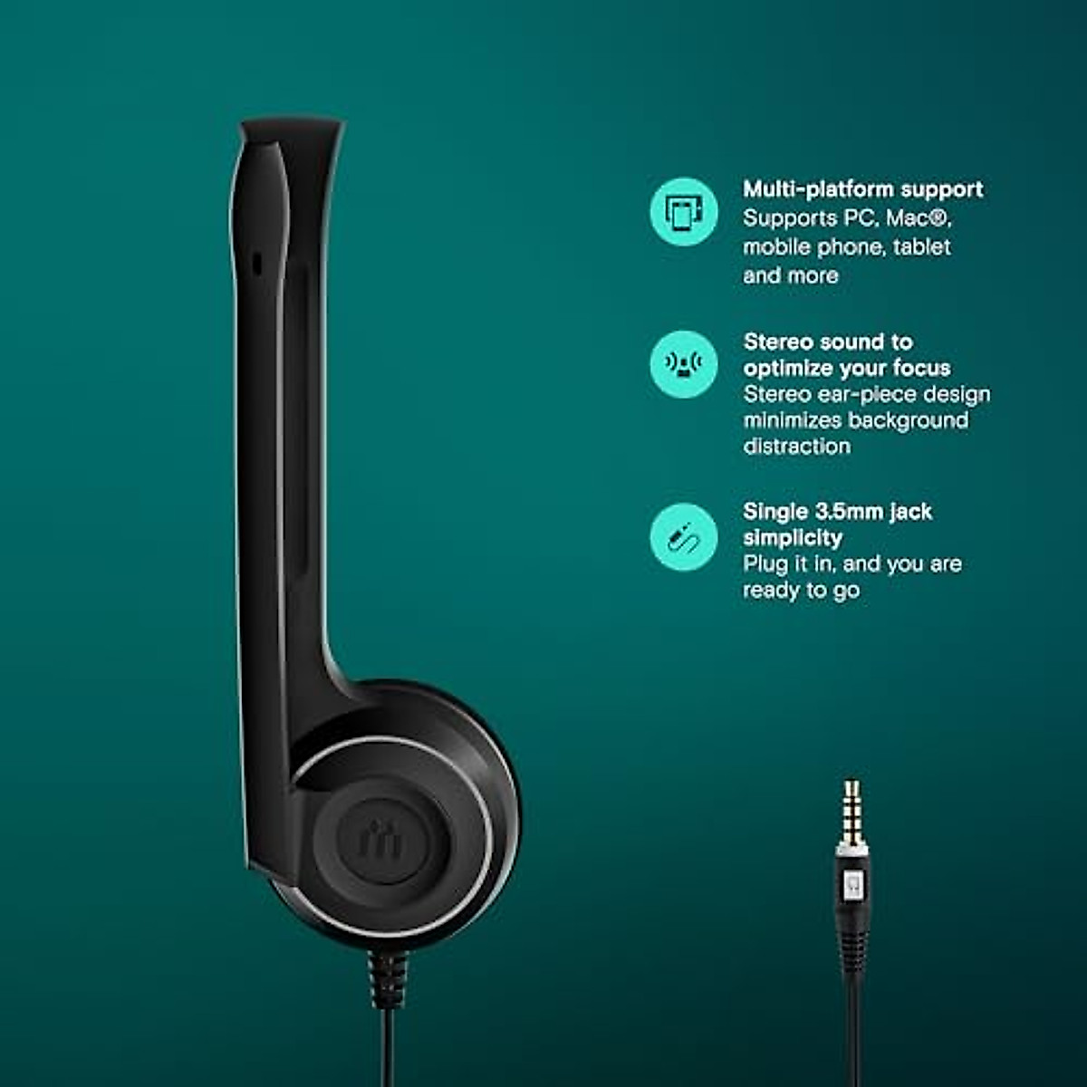 Epos Sennheiser Pc 5 Chat Wired Headphone For Pc - Black, All-Size