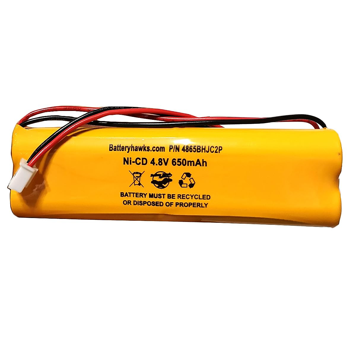 E1021R All Fit EJW-NI-CAD D-AA650Bx4 BYD D-AA650B 4.8v 650mah Ni-CD AA Battery Pack Exit Sign Emergency Light Fire Exit