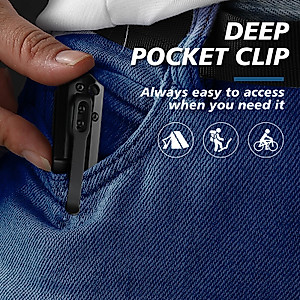 ohmonlyhoo Folding Knife, 3.3 inch Pocket Knife with Pocket Clip and D2 Blade, EDC Knife for everyday carry, Great Gift for Men and Women