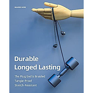 Noise Reduction Ear Plugs, Sleeping Headphones for Side Sleepers, Ear Plugs for Sleeping Noise Cancelling, Super Soft Sleep Earbuds Wired with Microphone, Great for Insomnia, Snoring, Air Travel