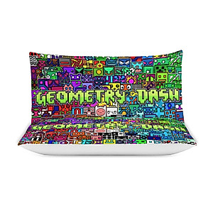 gscm Geo_metry Da_sh 3 Pieces Bedding Sets 79"x90" Comforter Cover Sets 1 Duvet Cover and 2 Pillow Cases for Home Bedroom