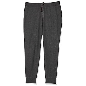 Amazon Essentials Women's Fleece Jogger Sweatpant (Available in Plus Size), Charcoal Heather, 5X